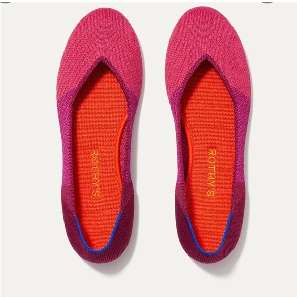 Rothy's | Shoes | New Rothys The Flat In Pomegranate Pop | Poshmark